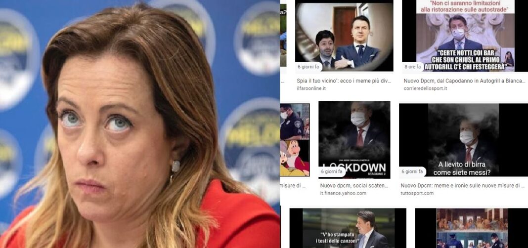 La Meloni demolisce i Dpcm di Conte: "Buoni solo per i meme"